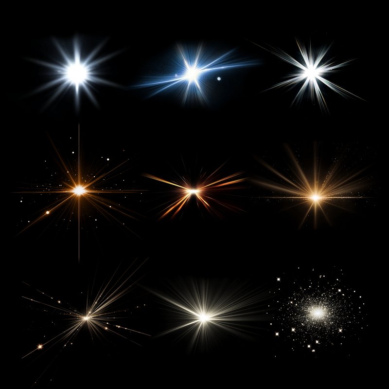 Magical starry sparkle effects, editable | Premium Editable Design - rawpixel