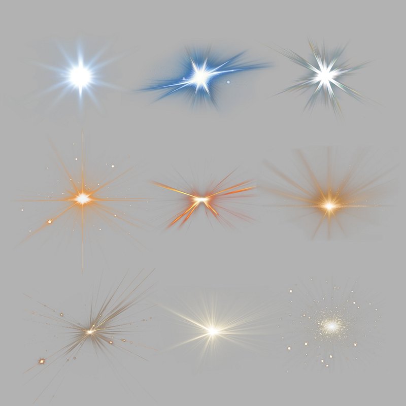 Magical starry sparkle effects, editable | Premium Editable Design - rawpixel