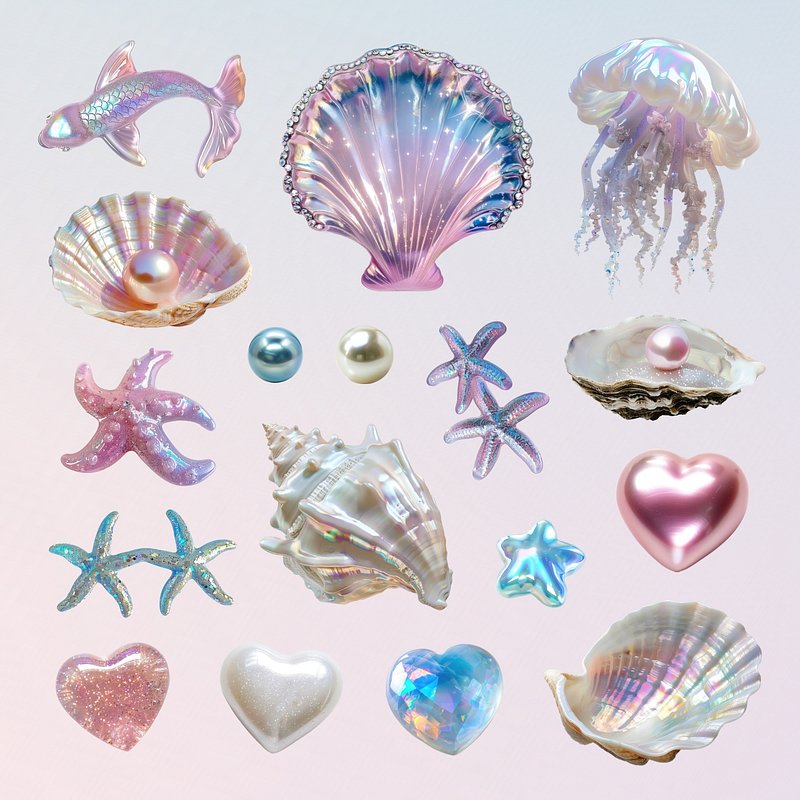 Editable aesthetic iridescent mermaidcore design | Premium Editable ...