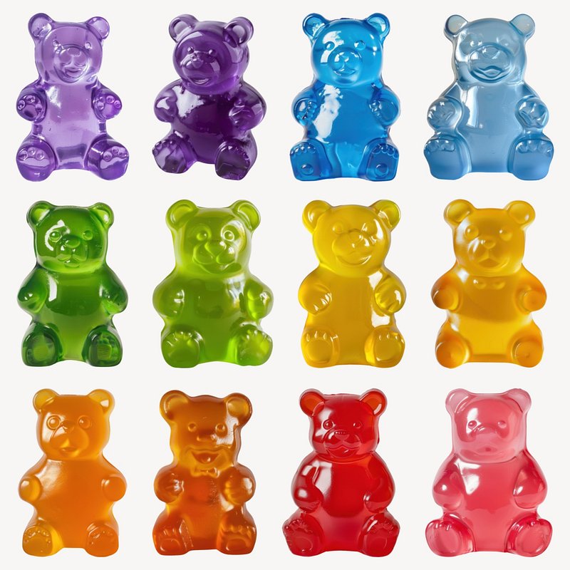 Editable 3d jelly gummy shape | Premium Editable Design - rawpixel