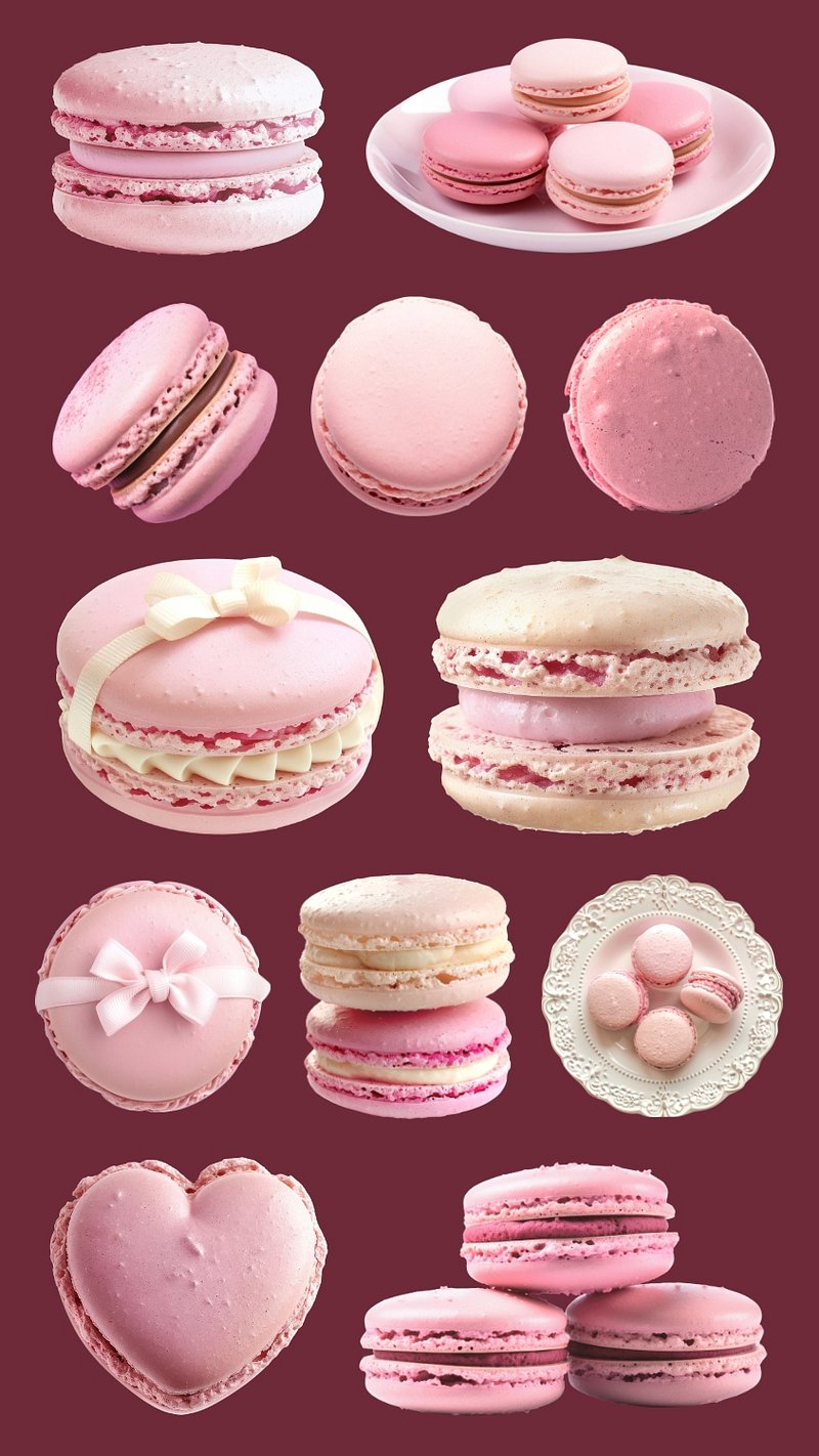 Editable pink macaron design element | Premium Editable Design - rawpixel
