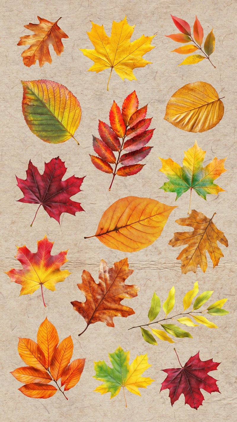 Autumn maple leaf set, editable | Premium Editable Design - rawpixel