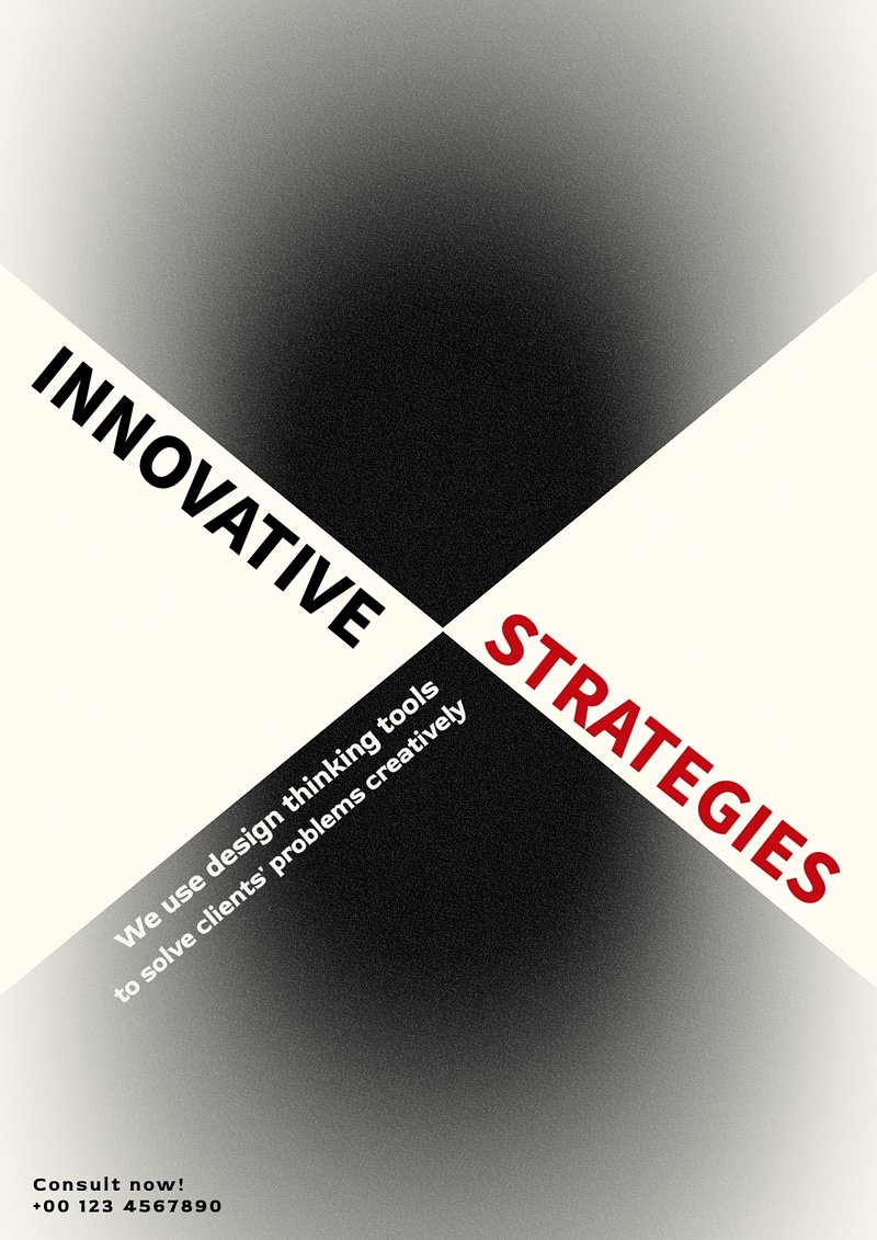 Creative solution consultation poster template, | Premium Editable Template - rawpixel