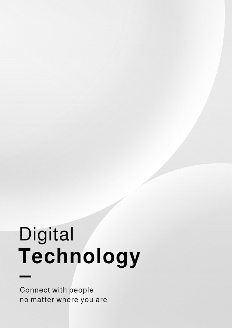 Digital technology business gradient poster | Free Editable Template ...