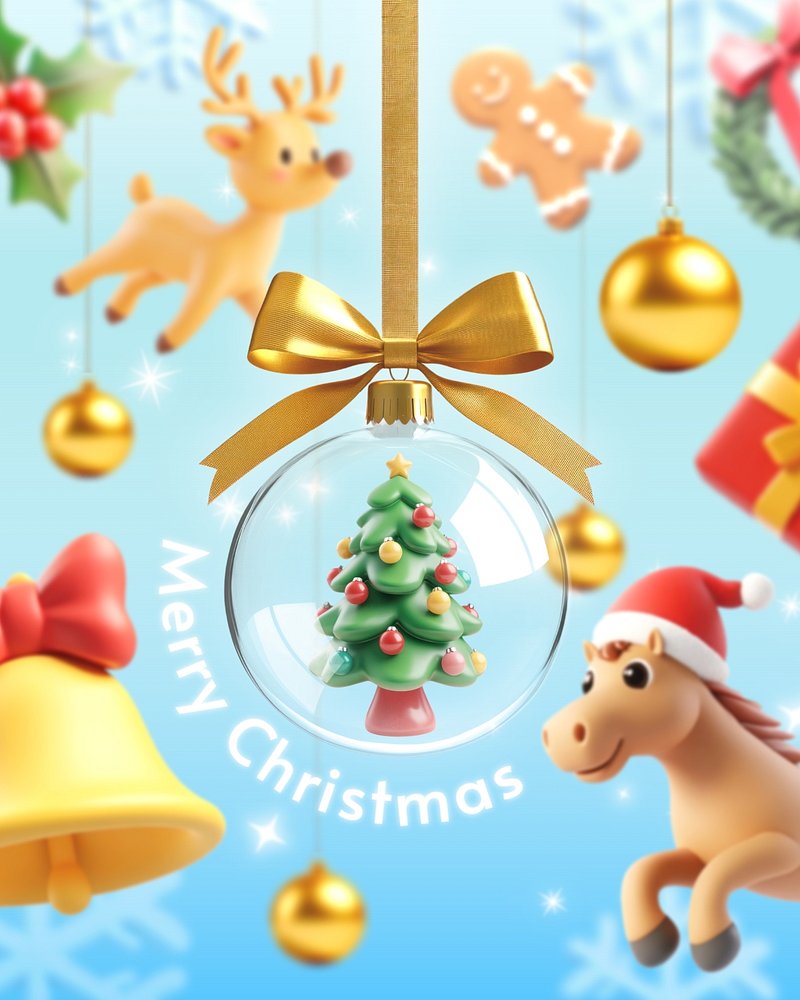 Merry Christmas 2024 Holiday Cute Templates | Download Free Designs on ...