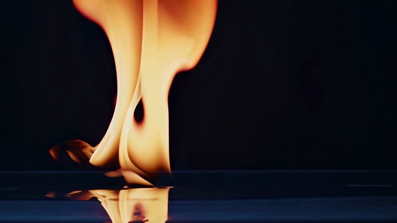 Close-up video flames dancing dark | Free Video - rawpixel