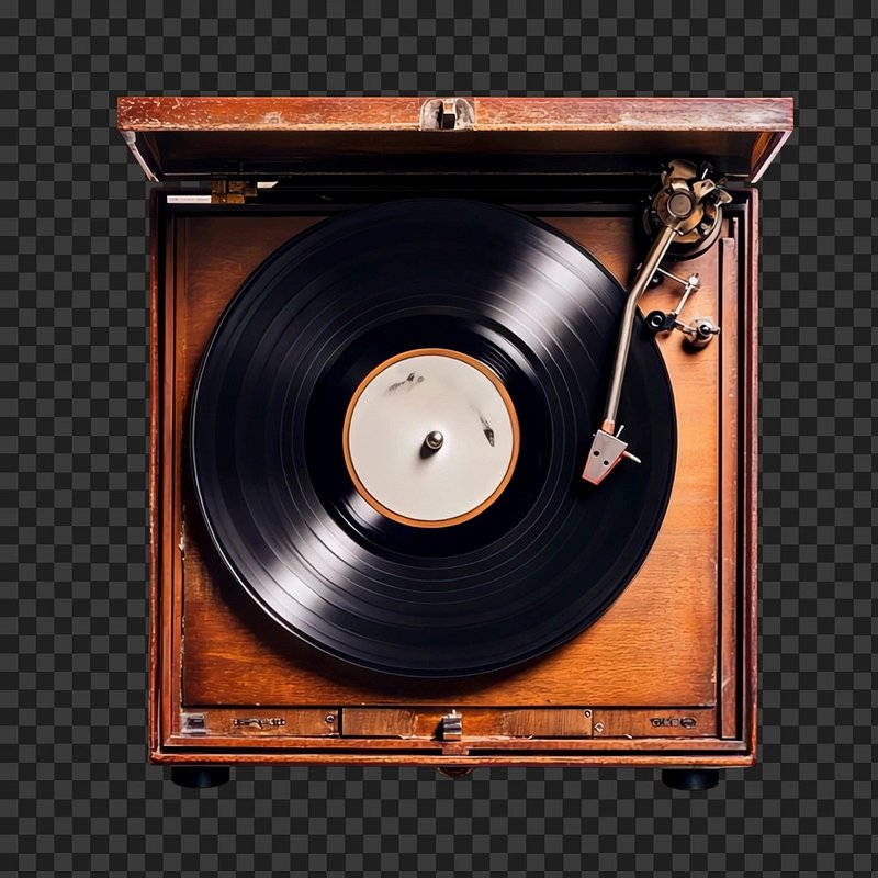 Vintage wooden record player animation | Free Transparent Video - rawpixel
