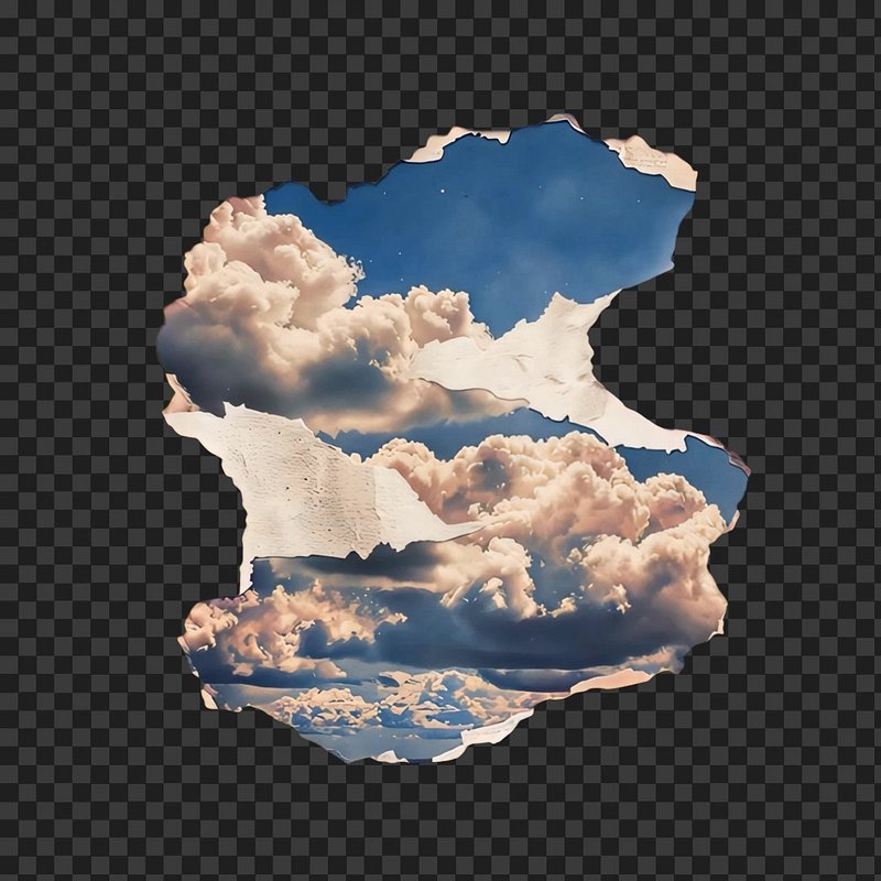 Clouds sky ripped paper animation | Free Transparent Video - rawpixel