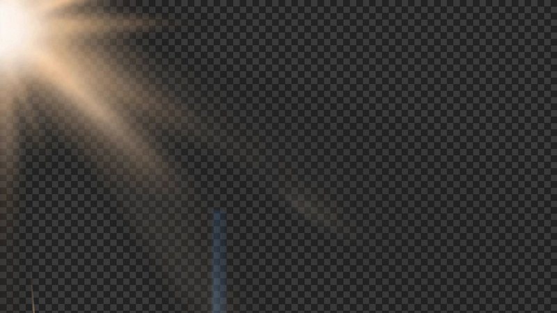 Sun light beam animated overlay, | Free Transparent Video - rawpixel