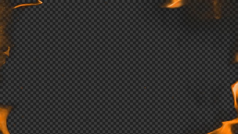 Fiery abstract glowing frame animated | Free Transparent Video - rawpixel