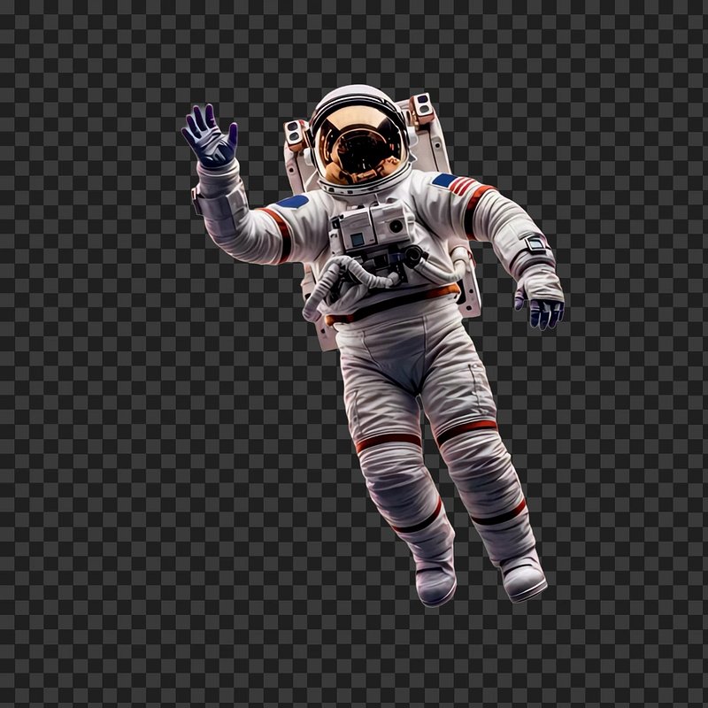 Astronaut space animation isolated asset, | Free Transparent Video ...