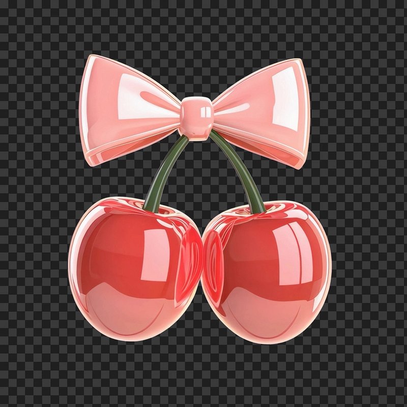 Aesthetic 3d cherries animation isolated | Free Transparent Video ...