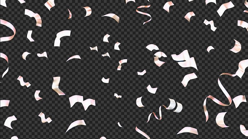 Floating ribbons animated overlay, transparent | Free Transparent Video ...