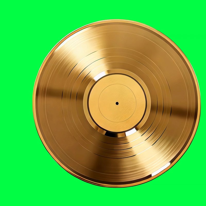 Golden vinyl record animation, transparent | Free Video - rawpixel