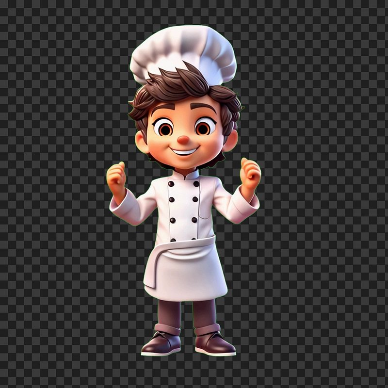 Animated chef character smiling animation | Free Transparent Video ...