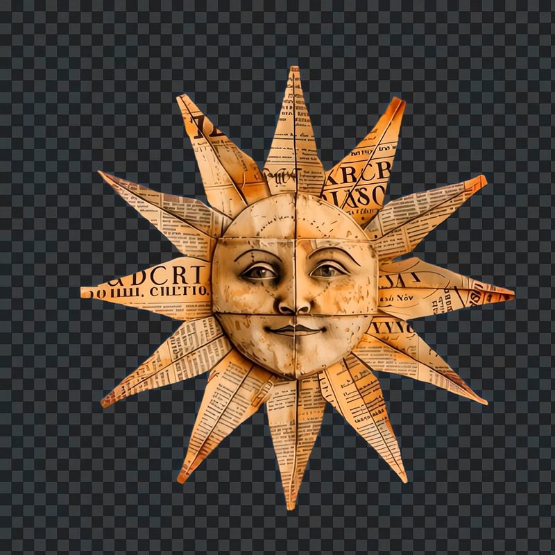 Vintage sun collage animation isolated | Free Transparent Video - rawpixel