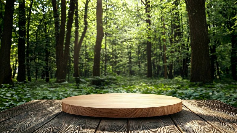 wooden platform forest setting, captured | Free Video - rawpixel