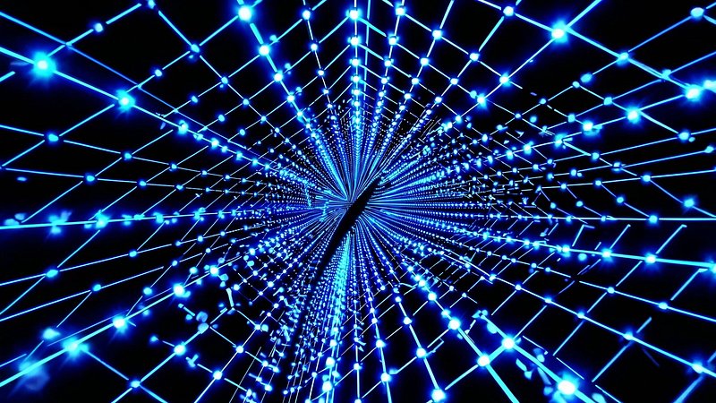 Dynamic video concept tunnel blue | Free Video - rawpixel