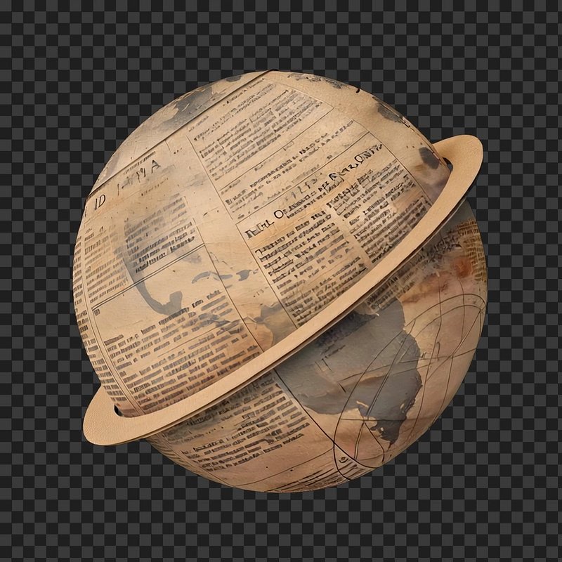 Vintage newspaper planet collage animation | Free Transparent Video ...