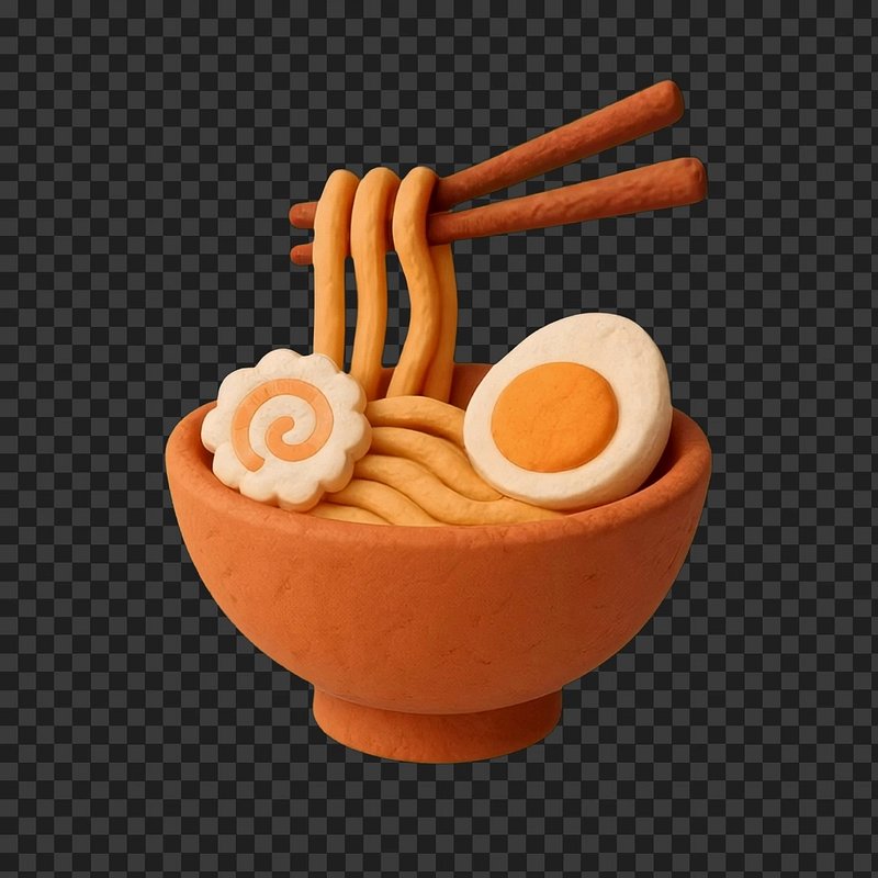 Clay ramen bowl animation isolated | Free Transparent Video - rawpixel