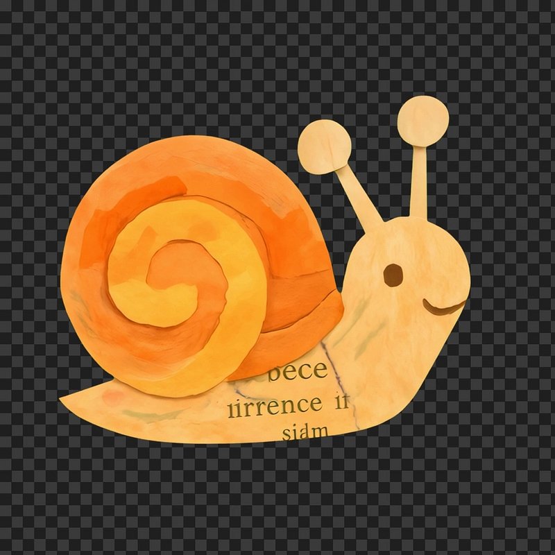 Whimsical snail collage art animation | Free Transparent Video - rawpixel