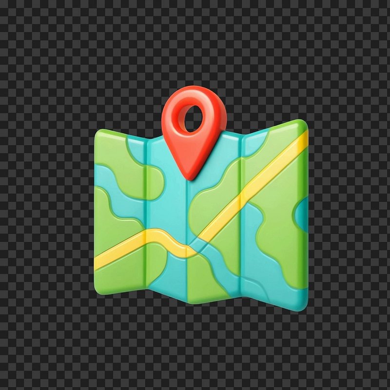 Colorful 3D map icon animation | Free Transparent Video - rawpixel