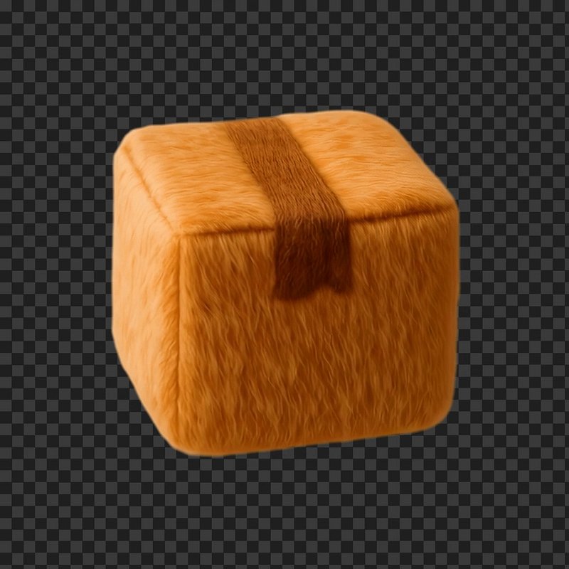 Furry cube brown texture animation | Free Transparent Video - rawpixel
