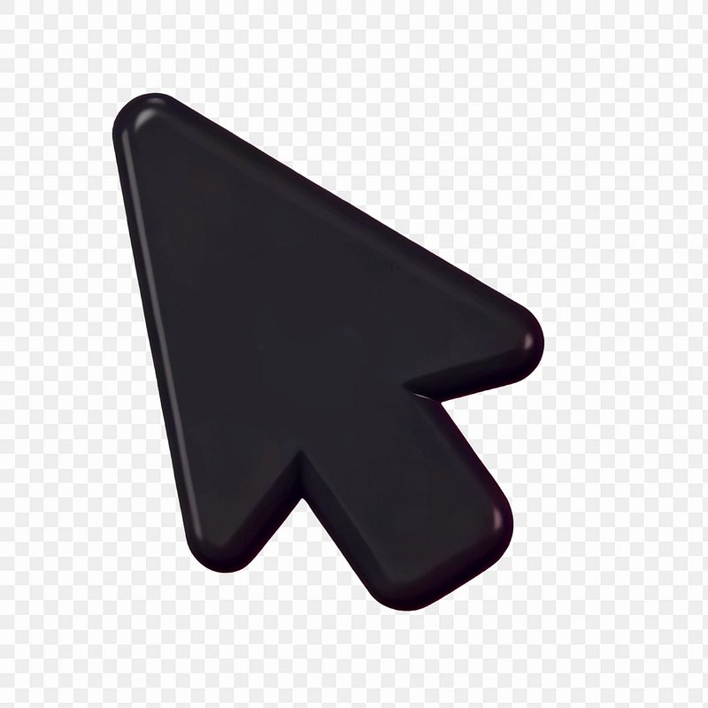 3D black arrow cursor animation | Free Transparent Video - rawpixel