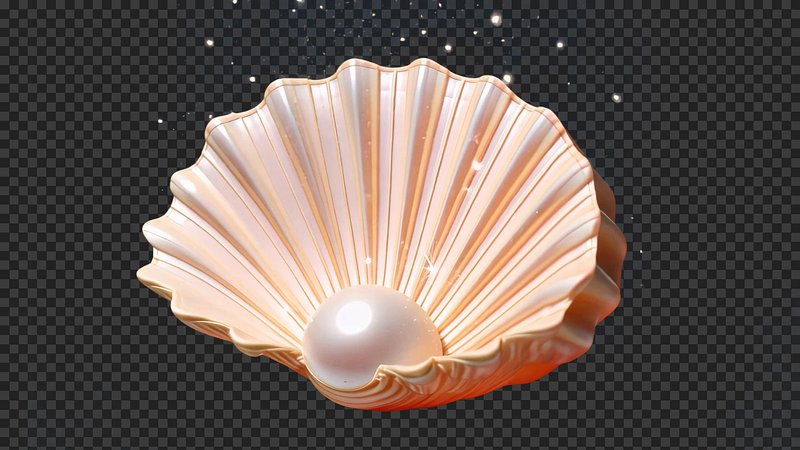 Elegant pearl shell art animation | Free Transparent Video - rawpixel