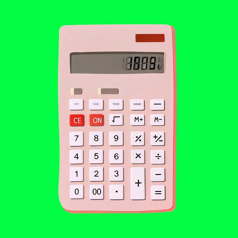 Pink calculator animation, transparent 4K | Free Video - rawpixel