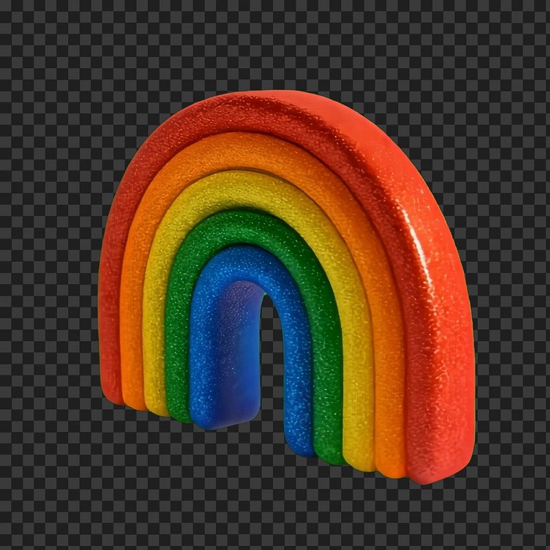 Colorful vibrant rainbow arch animation | Free Transparent Video - rawpixel