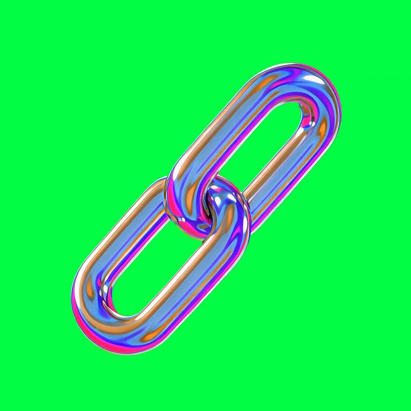 Colorful metallic chain link animation | Free Video - rawpixel