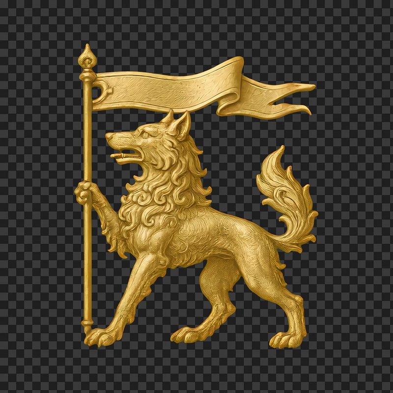 Golden heraldic lion emblem animation | Free Transparent Video - rawpixel
