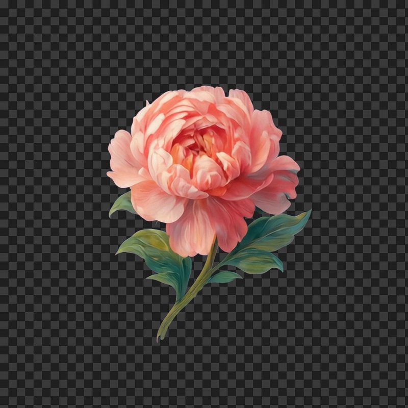 Elegant pink peony animation isolated | Free Transparent Video - rawpixel
