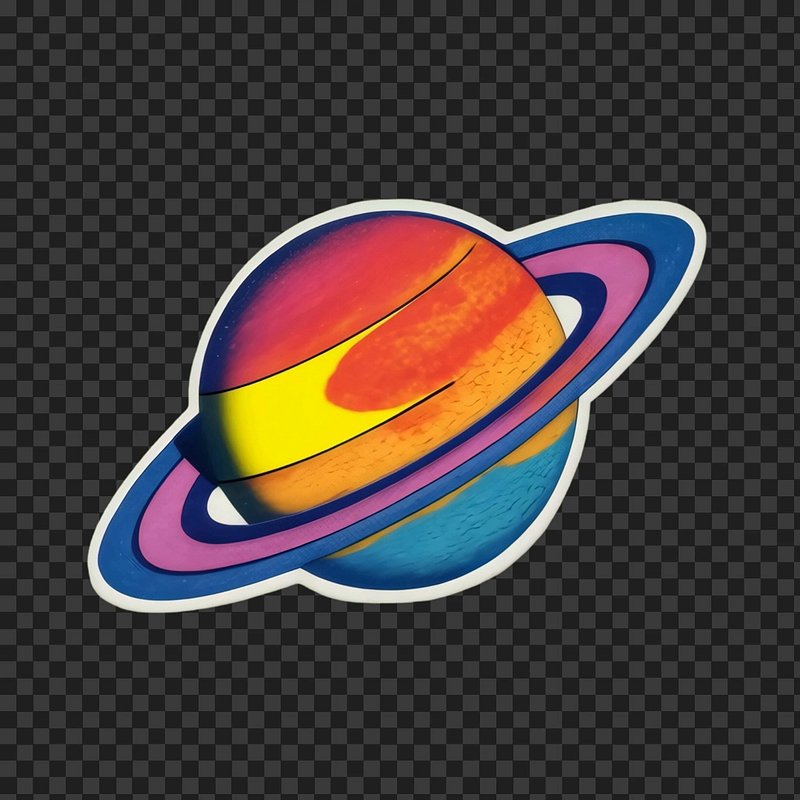 Colorful planet sticker animation isolated | Free Transparent Video ...