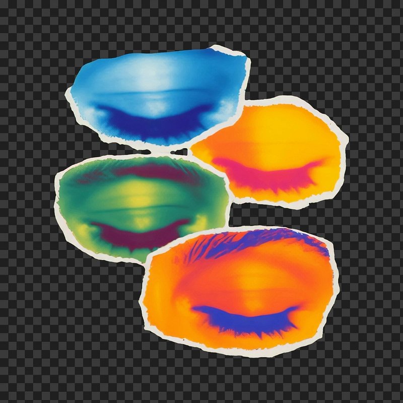 Vibrant abstract eye collage animation | Free Transparent Video - rawpixel