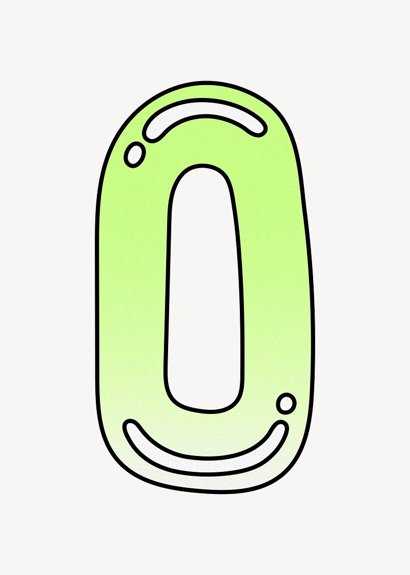 Letter O, cute funky lime | Free Photo Illustration - rawpixel