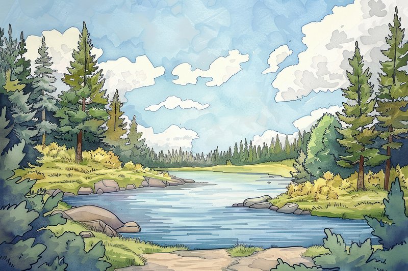 Rivers Cartoon Images | Free Photos, PNG Stickers, Wallpapers ...