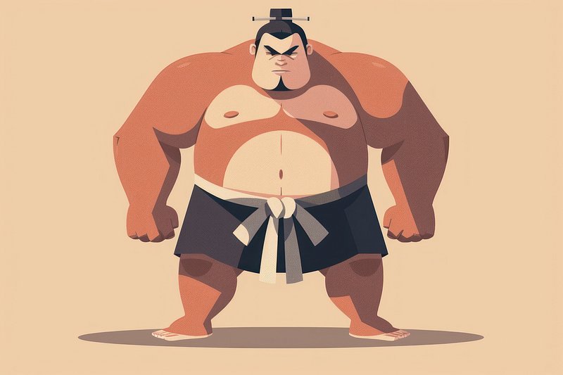 Sumo wrestling person sports. | Free Photo Illustration - rawpixel