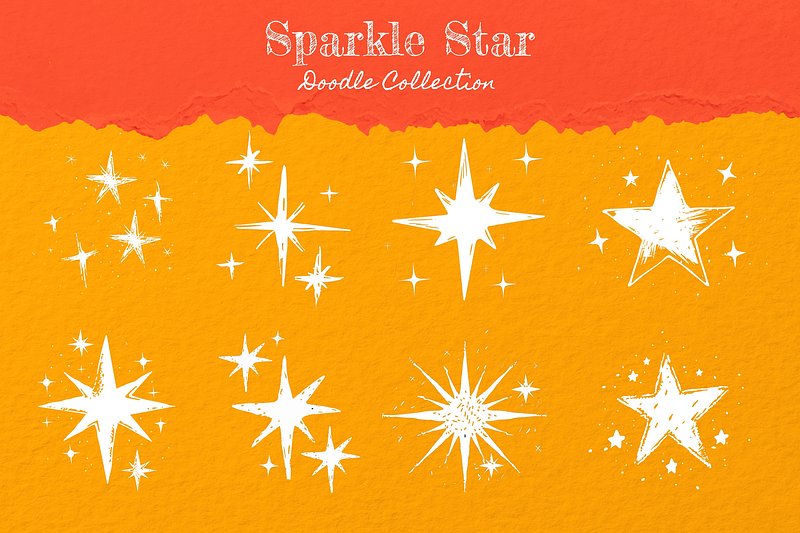 PNG doodle sparkle star effect | Premium PNG - rawpixel