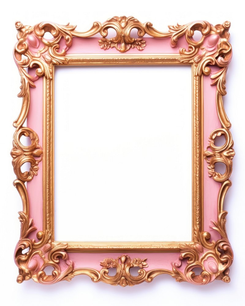 PNG Elegant pink gold frame | Premium PNG - rawpixel