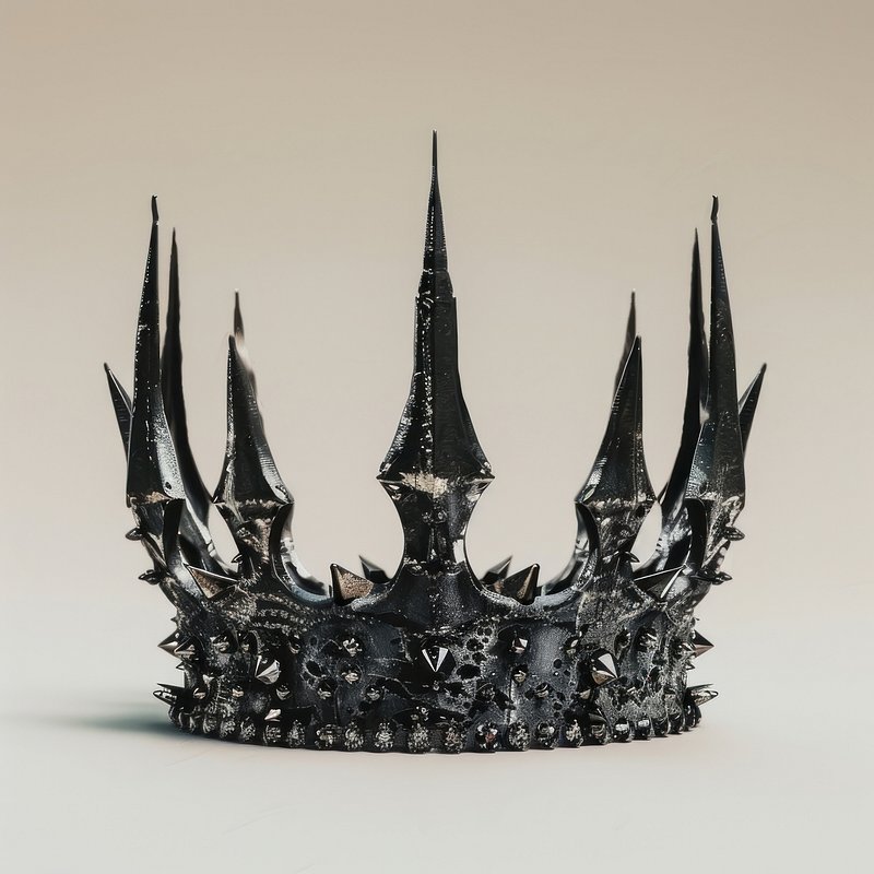 Spiked black gothic crown | Premium PNG - rawpixel