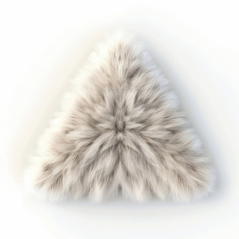 Red furry triangle illustration | Free Photo Illustration - rawpixel