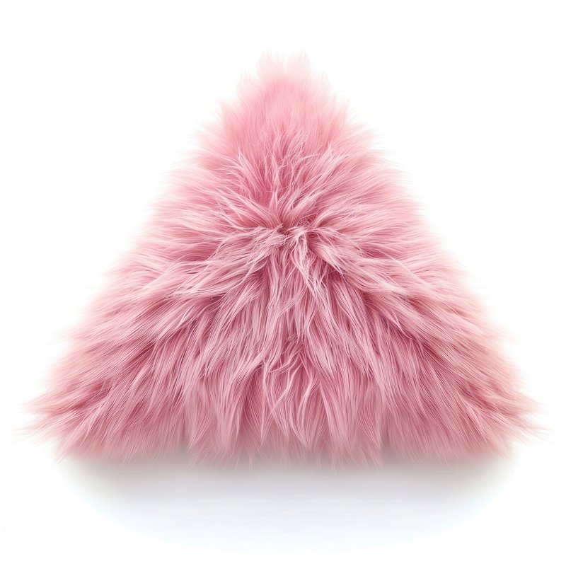 Red furry triangle illustration | Free Photo Illustration - rawpixel