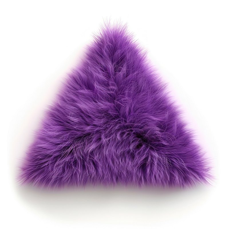 Red furry triangle illustration | Free Photo Illustration - rawpixel