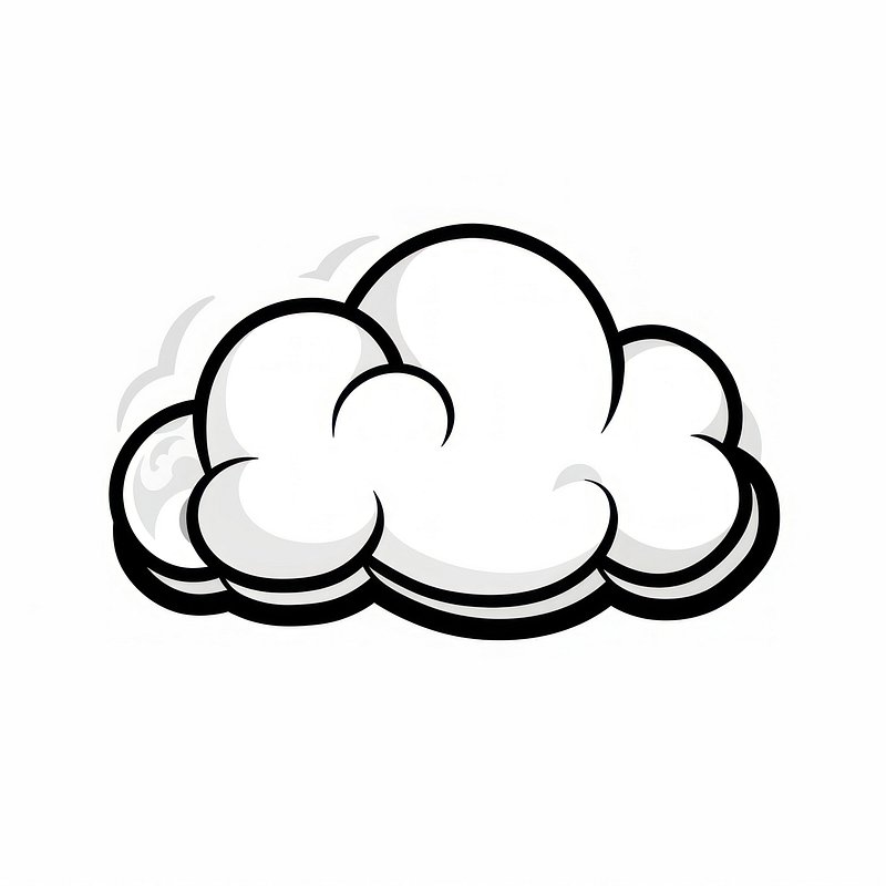 Simple cartoon cloud illustration | Free Photo Illustration - rawpixel