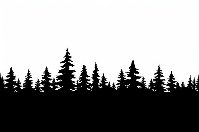 PNG Forest silhouette illustration forest | Free PNG - rawpixel