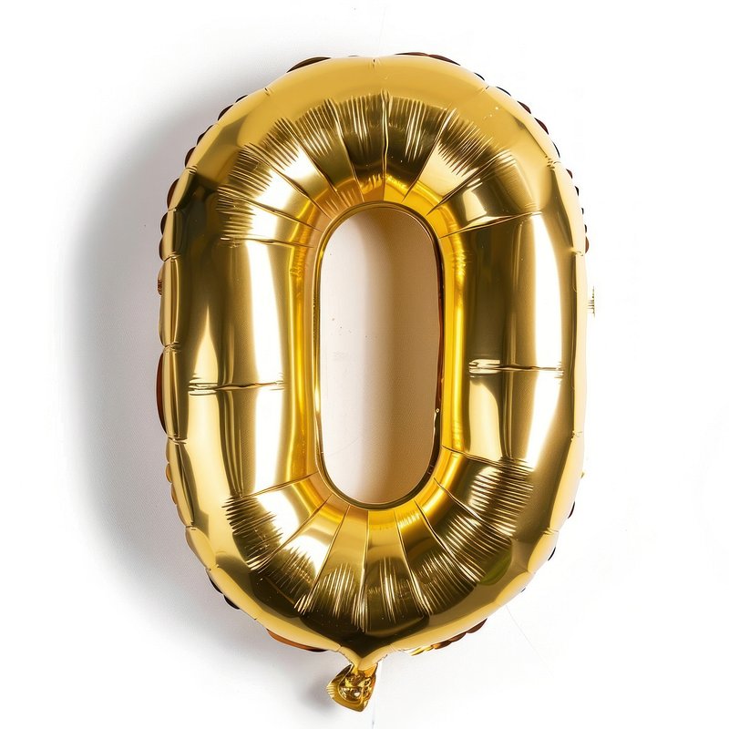 PNG Golden balloon shaped zero | Free PNG - rawpixel