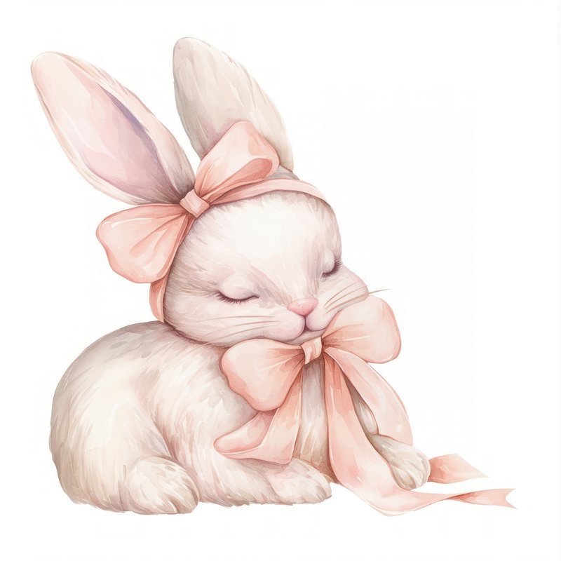 PNG Coquette rabbits illustration bunnies | Free PNG - rawpixel