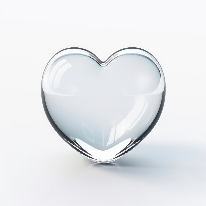 Heart Transparent Glass PNG Images | Free Photos, PNG Stickers ...